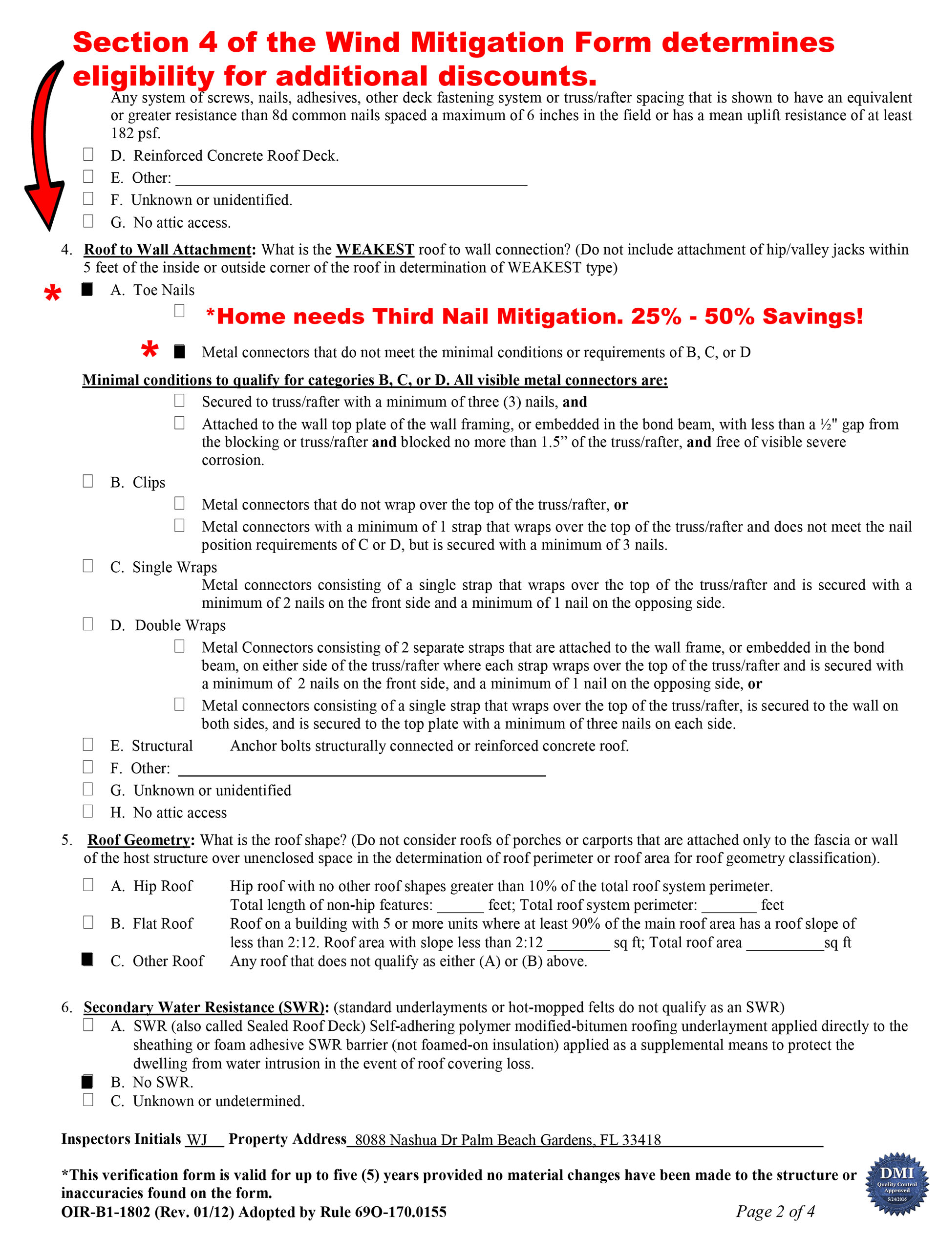 Wind Mitigation and Report | Third Nail